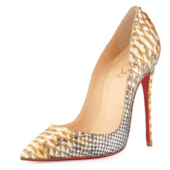 Christian Louboutin | Shoes | Christian Louboutin Python So Kate Heels ...